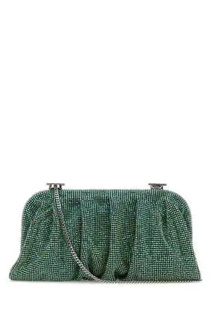 Benedetta Bruzziches Large Venus Embellished Fabric Clutch