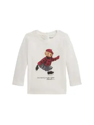 Polo Ralph Lauren Mini Bear Graphic T-shirt For Baby