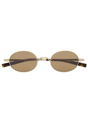 Saint Laurent Round Titanium Sunglasses