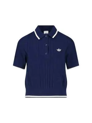 Adidas Knit Polo Shirt - Blue
