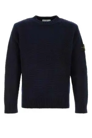 Stone Island Texture Wool-blend Crewneck Sweater