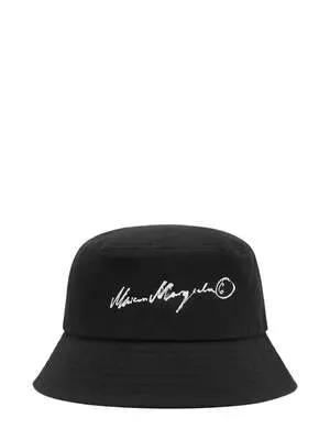 MAISON MARGIELA Logo Bucket Hat - Black