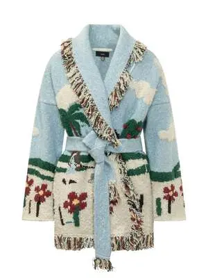Alanui Casa Cardigan - Light Blue