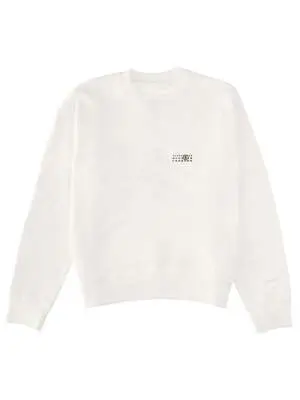 MAISON MARGIELA Logo Patch Crewneck Sweatshirt