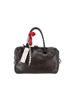 GOLDEN GOOSE Embossed Leather Travel Bag With Top Handles