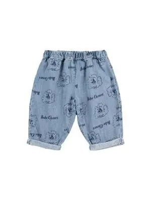 BOBO CHOSES Mini Pickles The Dog All-over Denim Pants