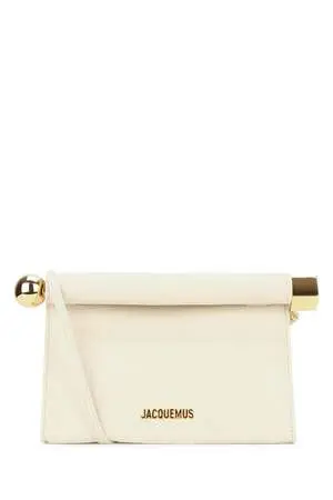 Jacquemus Sculptural Square Mini Crossbody Bag - Lightivory
