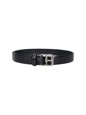 J & M DAVIDSON Leather Belt With Buckle