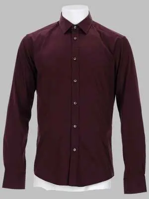 Brian Dales Cotton Blend Shirt For - Bordeaux
