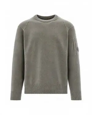 C.P. COMPANY Crewneck Knit Sweater - Fallen Rock
