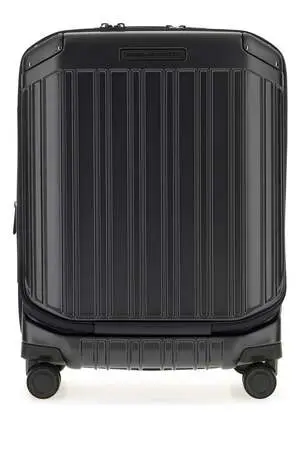 PIQUADRO Cabin Trolley With Front Opening And Four Wheels - No