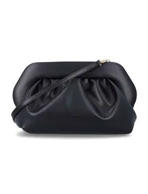 THE MOIRÈ Ruched Clutch Bag With Crossbody Strap