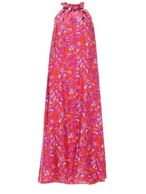 Max Mara Silk Twill Printed Gown