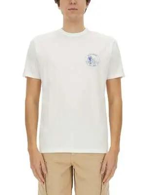 Woolrich Printed Cotton T-shirt - White