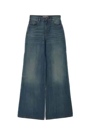 Chloé Cotton Pants With Genuine Calf Leather Patch Pockets
