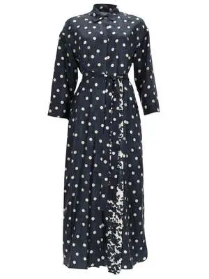 Max Mara Printed Silk Midi Dress