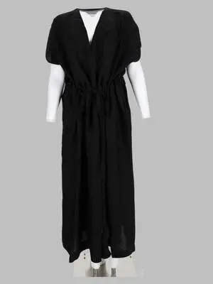 UMA WANG Viscose-cupro Maxi Dress - Black