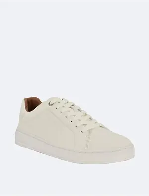 Calvin Klein Low Top Sneakers With Logo Detailing - White