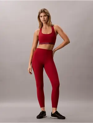 Calvin Klein Icon Sport High Rise 7/8 Leggings - Rio Red