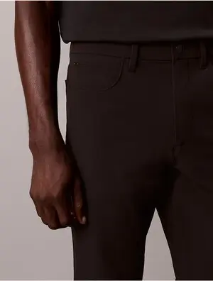 Calvin Klein Slim Tech Dobby 5-pocket Pants - Black