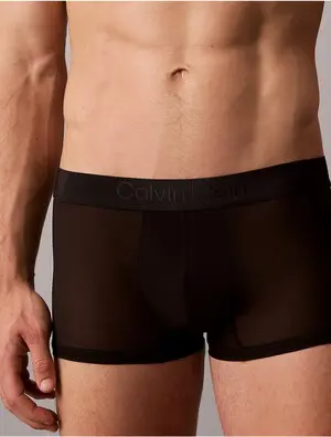 Calvin Klein Sheer Mesh Trunk - Black