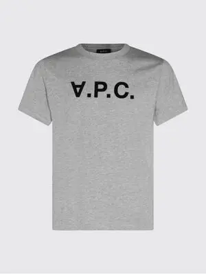 A.p.c. Slim Fit Cotton T-shirt With Contrasting Logo