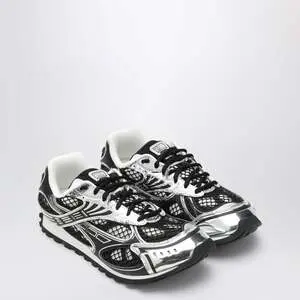Bottega Veneta Orbit /silver Sneakers In Technical Fabric