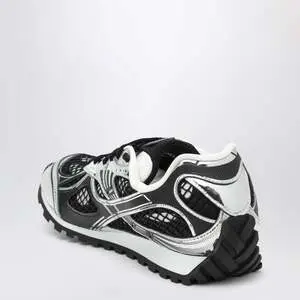 Bottega Veneta Orbit /silver Sneakers In Technical Fabric