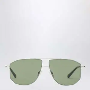 Bottega Veneta Silver-tone Sunglasses In Metal