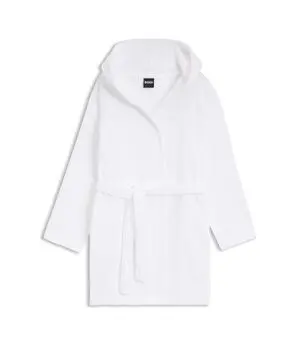 BOSS Cotton Dressing Gown With Embroidered Logo