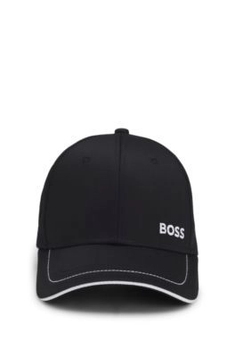 BOSS Cotton-twill Cap With Contrast Trim And Embroidered Logo