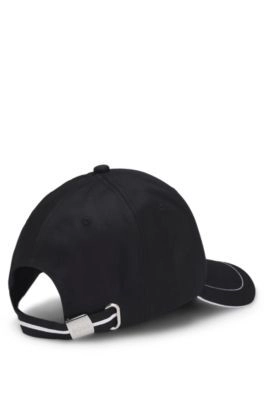 BOSS Cotton-twill Cap With Contrast Trim And Embroidered Logo