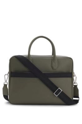 BOSS Grained Document Case With Logo Lettering