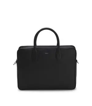 BOSS Grained Document Case With Logo Lettering - Black