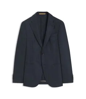 BOSS Slim-fit Jacket In Patterned Virgin Wool