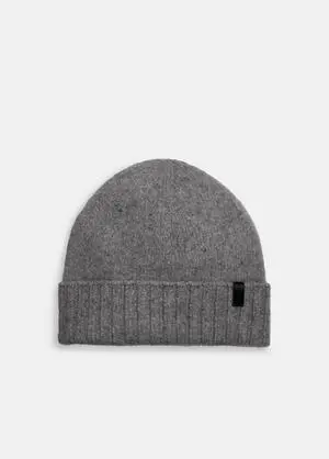 Vince Donegal Cashmere Jersey Beanie - Medium Grey