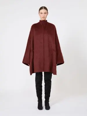 Max Mara Short Alpaca And Wool Coat