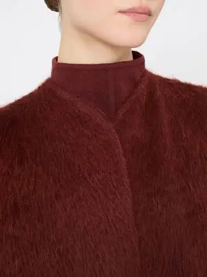Max Mara Short Alpaca And Wool Coat