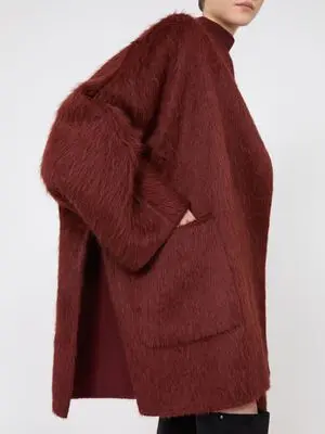 Max Mara Short Alpaca And Wool Coat