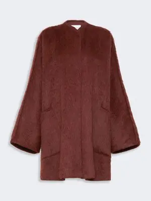 Max Mara Short Alpaca And Wool Coat