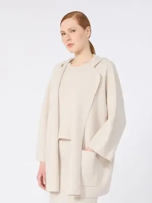 Max Mara Wool And Cashmere Hooded Cardigan