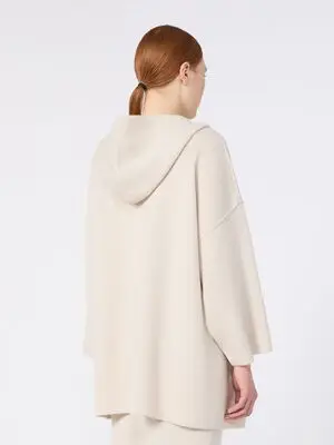 Max Mara Wool And Cashmere Hooded Cardigan