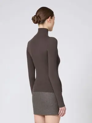 Max Mara Wool Yarn Polo-neck Sweater