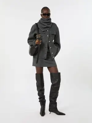 Max Mara Short Pure Wool Skirt