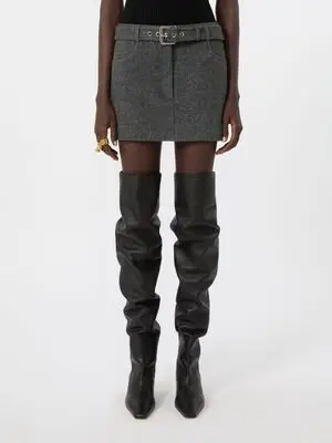 Max Mara Short Pure Wool Skirt