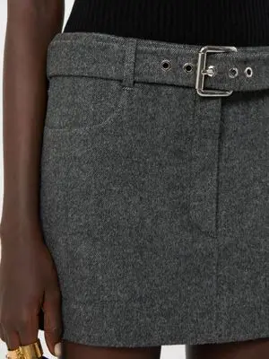 Max Mara Short Pure Wool Skirt