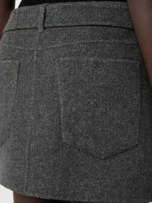 Max Mara Short Pure Wool Skirt