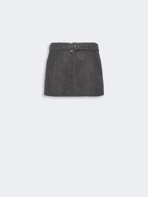 Max Mara Short Pure Wool Skirt