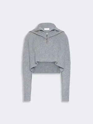 Max Mara Oversized Wool And Cashmere Cropped Sweater