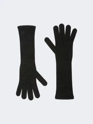 Max Mara Long Cashmere Gloves - Medium Grey